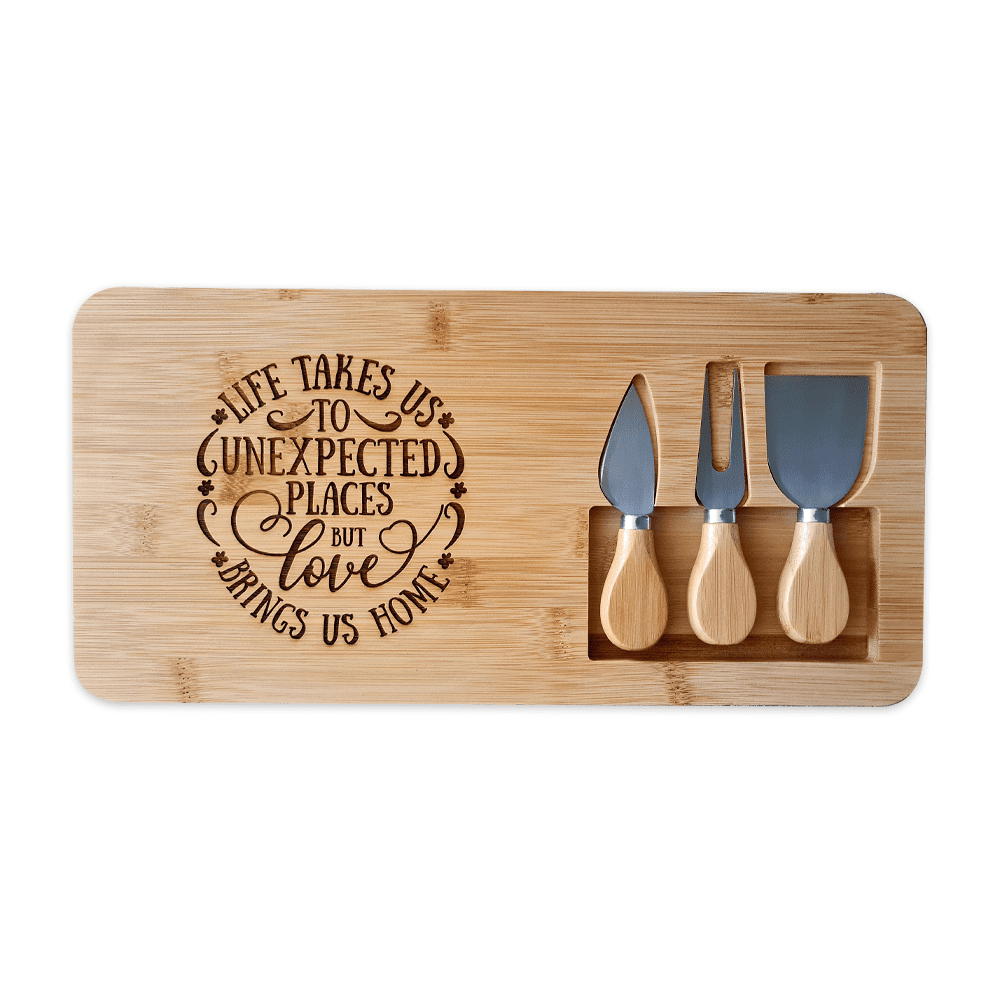 Wood Cheese Board Set – Chicken Mouse Designs